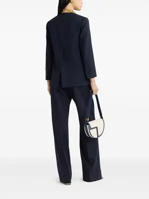 PATOU Collarless Twill Jacket