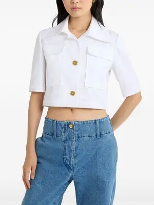 PATOU Cropped Jacket - White