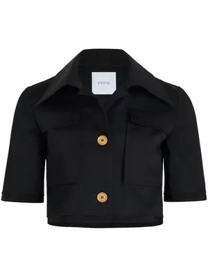 PATOU Cropped Jacket - Black