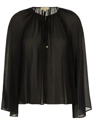 Michael Kors Tie Detailed Blouses