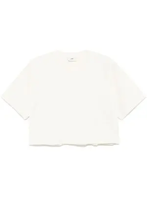 AUTRY Cropped T-shirt - Neutrals