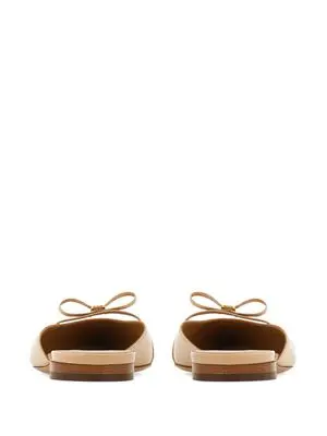 FERRAGAMO Mini Bow Mules - Neutrals