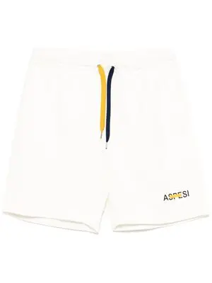 Aspesi Garment Dyed Gauzed Shorts - White
