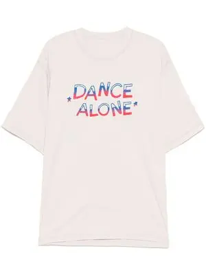 Undercover Slogan-print T-shirt - Neutrals