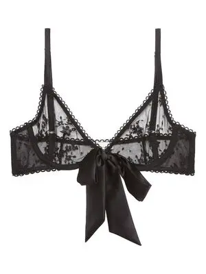 Fleur Du Mal Untie Me Demi Bra - Black