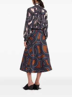 La DoubleJ Jacquard Midi Skirt