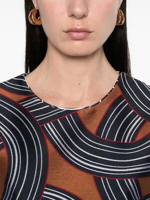 La DoubleJ Printed Mini Dress - Blue