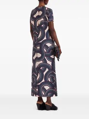La DoubleJ Printed Maxi Dress - Blue
