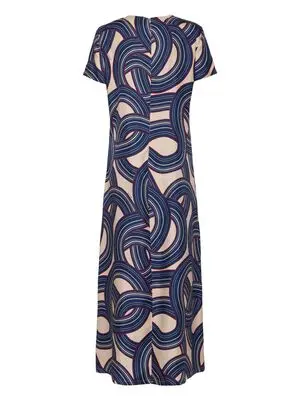La DoubleJ Printed Maxi Dress - Blue