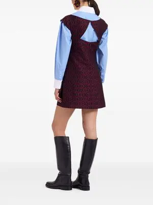 La DoubleJ Arabesque Mini Dress - Blue