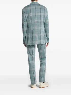 Etro Glen Plaid Jersey Blazer