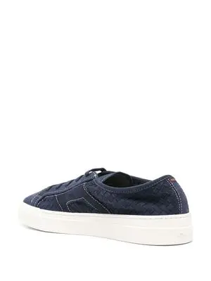 Santoni Lace Up Sneakers - Blue