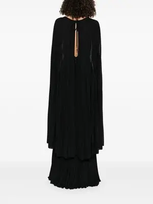 Elisabetta Franchi Lurex Cape Gown