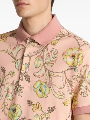 Etro Floral Polo Shirt - Pink