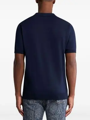 Etro Textured Knit Polo Shirt