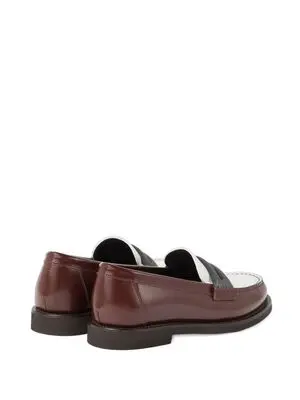 Brunello Cucinelli Leather Loafers - Brown