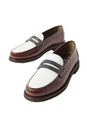 Brunello Cucinelli Leather Loafers - Brown