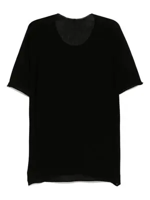 LABEL UNDER CONSTRUCTION Raw Edge T-shirt - Black
