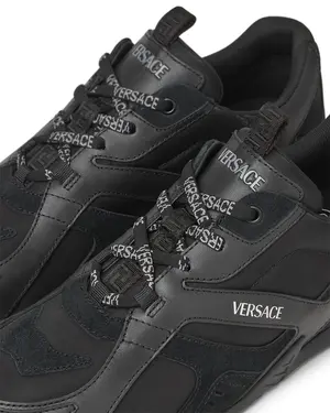 Versace Lace Up Sneakers - Black