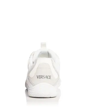 Versace Lace Up Sneakers - White/cognac