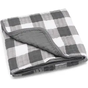 PARKER BABY CO. Muslin Quilt - Gray Buffalo