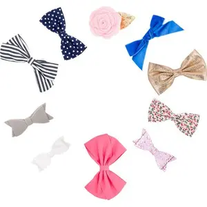 PARKER BABY CO. Bows Clips Set Of 10 - Essentials Set