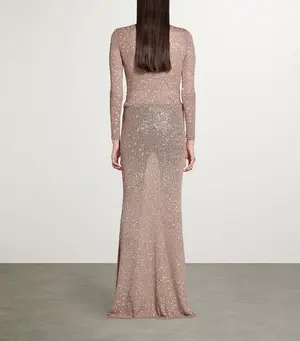 Balenciaga Sequinned Maxi Skirt