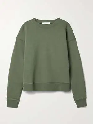SLVRLAKE Cotton-jersey Sweatshirt - Army Green