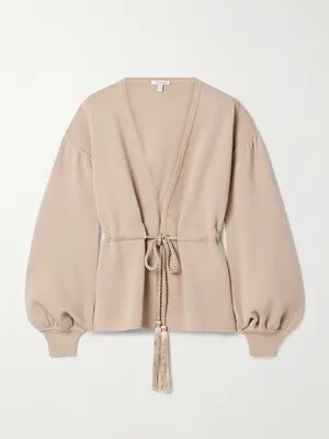 Max Mara Tiberio Belted Wool Cardigan - Neutrals