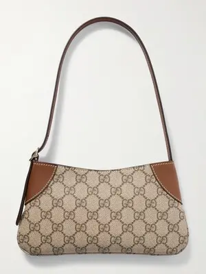 Gucci Gg Emblem Mini Shoulder Bag - Brown