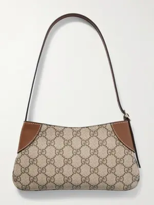 Gucci Gg Emblem Mini Shoulder Bag - Brown