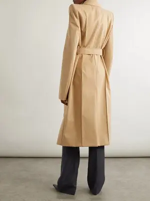 Alexander McQueen Belted Cotton-gabardine Trench Coat