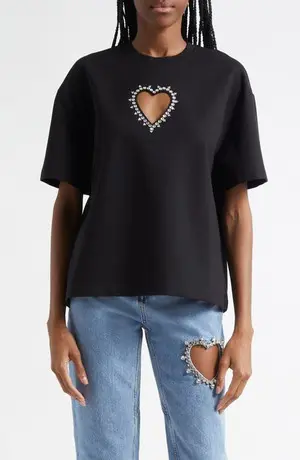 Area Trimmed T-shirts For Women