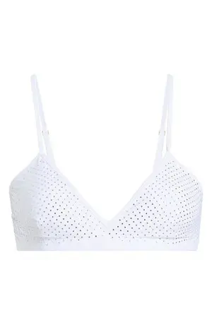 Commando Party Starter Bralette - Crystal White