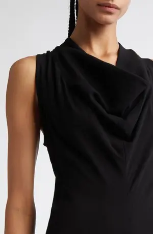 TOTEME Cowl Neck Stretch Crepe Dress