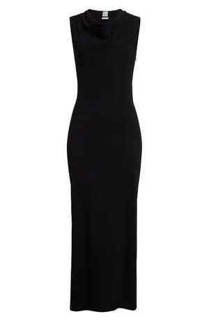 TOTEME Cowl Neck Stretch Crepe Dress