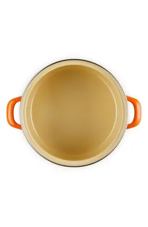 LE CREUSET Enameled Stainless Steel Petite Stock Pot - Flame