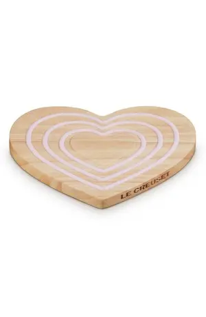 LE CREUSET Magnetic Heart Wooden Trivet At Nordstrom No Color