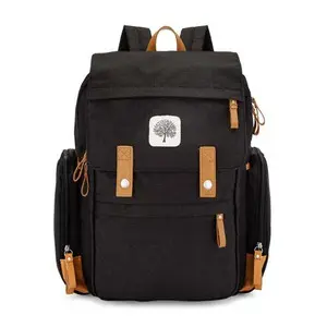PARKER BABY CO. Birch Diaper Backpack - Black