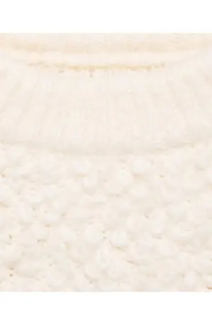 Mango Bouclé Crewneck Sweater