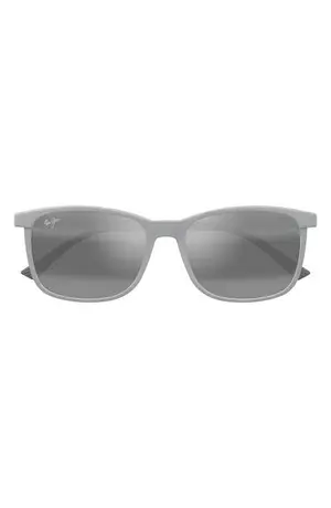 Maui Jim Hulili Rectangular Sunglasses - Matte Grey