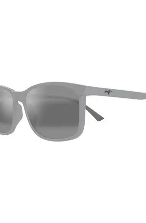 Maui Jim Hulili Rectangular Sunglasses - Matte Grey