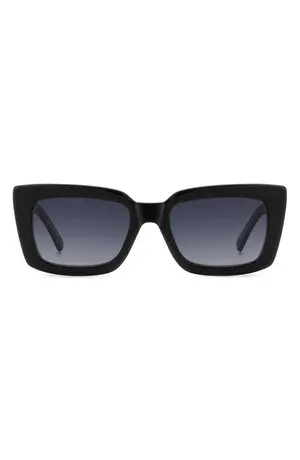 Kate Spade New York Cailin Rectangular Sunglasses - Black Blue/ Dark Grey Sf