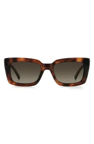 Kate Spade New York Cailin Rectangular Sunglasses - Havana/ Brown Sf