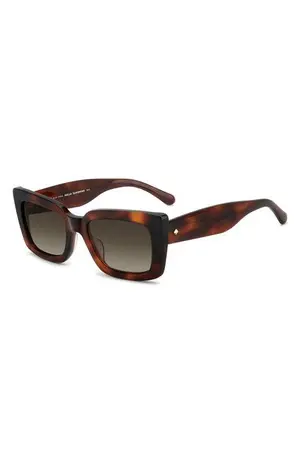 Kate Spade New York Cailin Rectangular Sunglasses - Havana/ Brown Sf