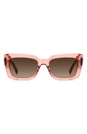 Kate Spade New York Cailin Rectangular Sunglasses - Pink/ Brown Sf
