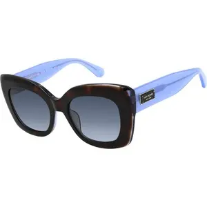 Kate Spade New York Square Sunglasses - Havana Blue/dark Grey Sf