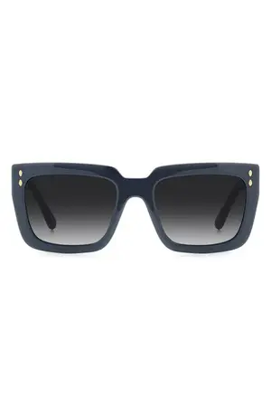 Isabel Marant Isabel Marant 55mm Gradient Rectangle Sunglasses Blue/dark Grey Sf