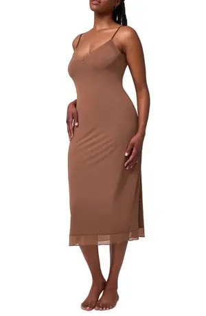 MONTELLE INTIMATES Maxi Slip - Mocha