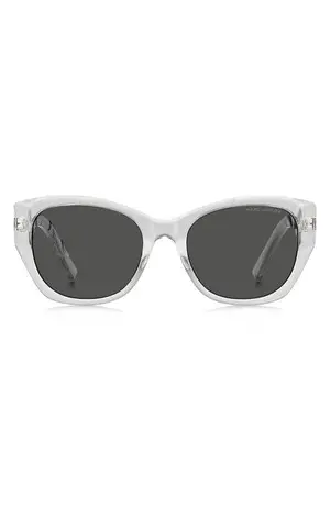 Marc Jacobs 54mm Gradient Cat Eye Sunglasses - Crystal/ Grey